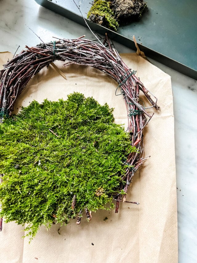 Easy Rustic Birch Twig Spring Wreath for Your Door | Most Lovely Things