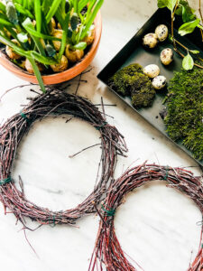 Easy Rustic Birch Twig Spring Wreath for Your Door | Most Lovely Things