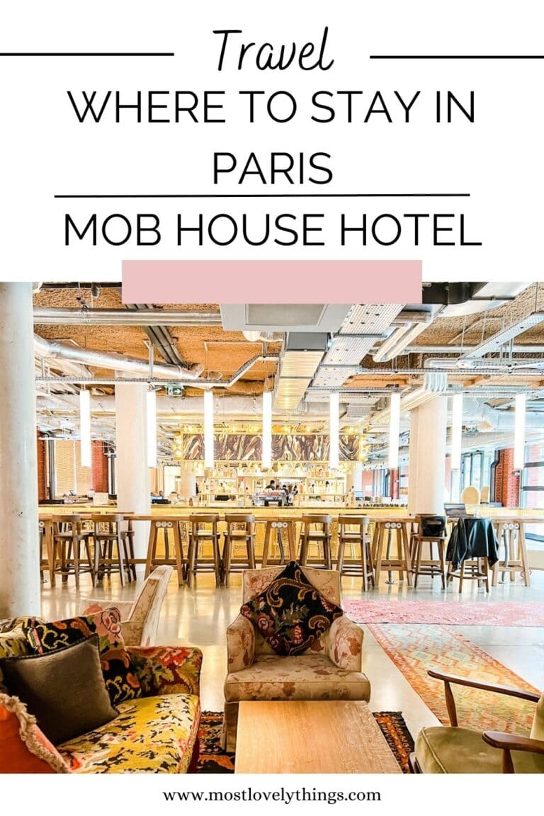 Parisian Chic Redefined: MOB House Hotel in Paris | Most Lovely Things