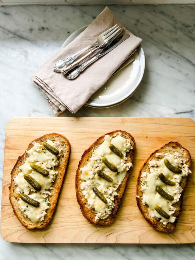 Tartine Tuesday: A Tuna Melt with Cornichons | Most Lovely Things