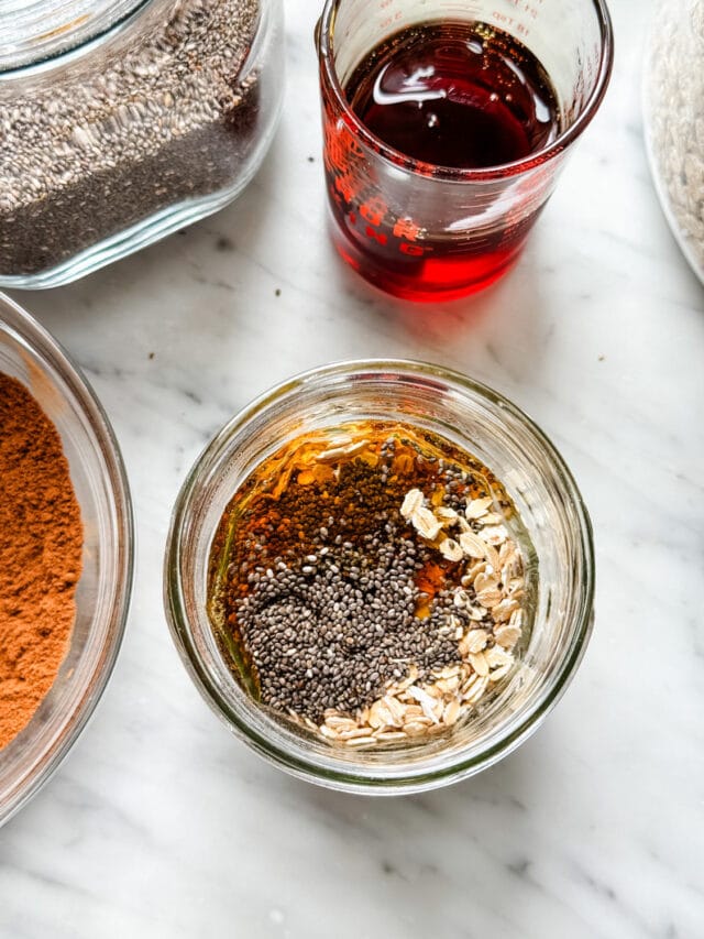 Chai Spiced Overnight Oats With Mini Chocolate Chips | Most Lovely Things