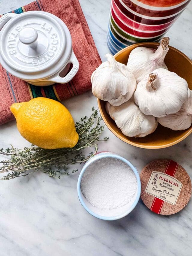 A Simple Garlic Confit with Thyme & Lemon | Most Lovely Things