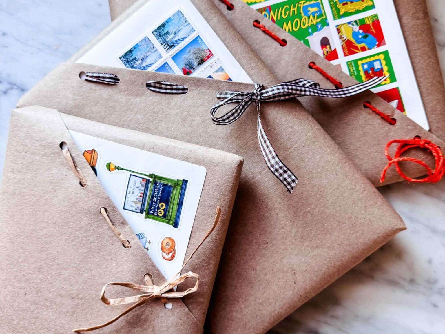 How to Wrap a Book with a Pocket | Most Lovely Things