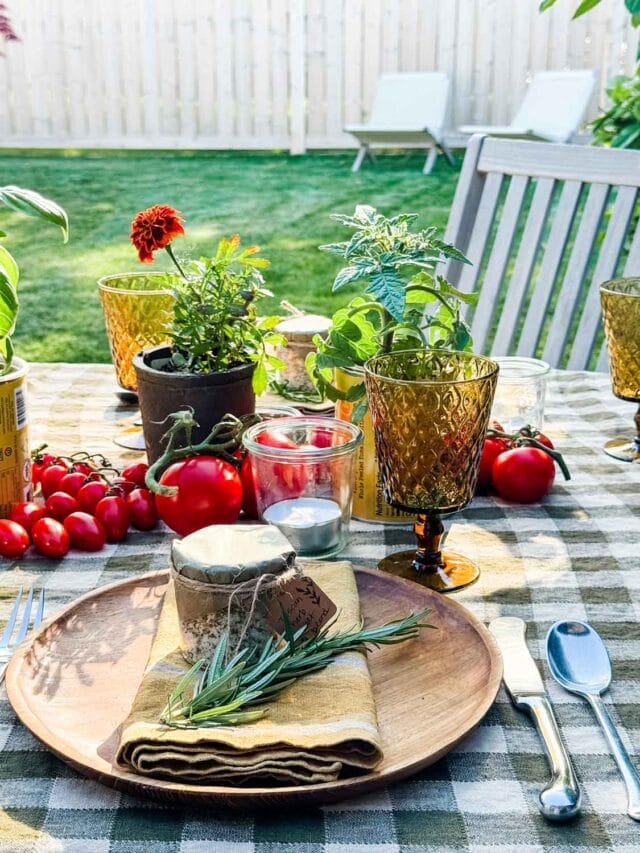 Italian Garden Table: Easy Outdoor Entertaining with What You Have ...